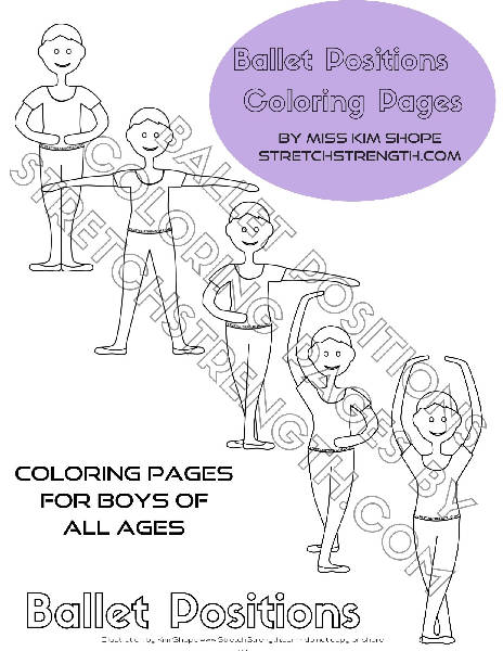 Ballet Positions Coloring Pages